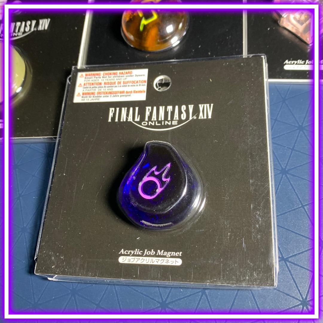 Final Fantasy XIV Acrylic Job Magnet - Black Mage, Hobbies & Toys, Toys ...