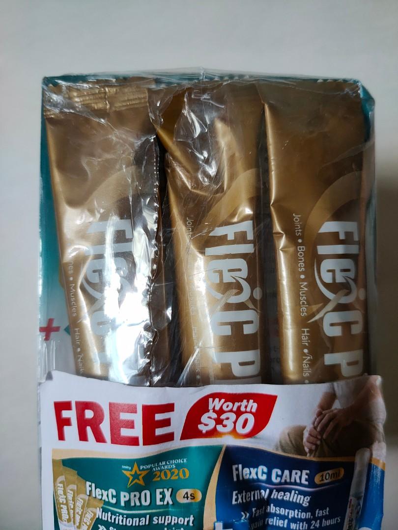 FlexC PRO EX 30 Sachets, Health & Nutrition, Health Supplements ...