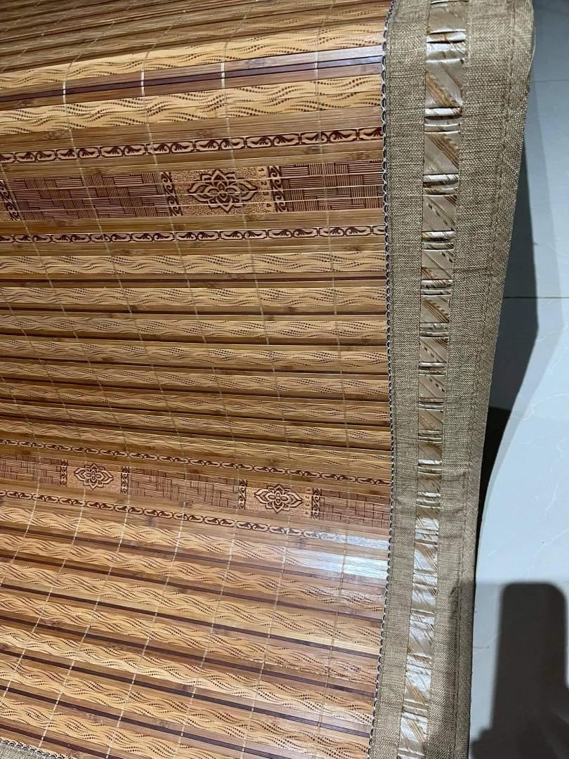 Foldable wooden banig, Furniture & Home Living, Bedding & Towels on ...