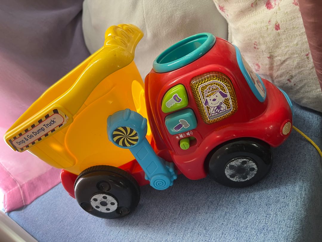 Free delivery- Vtech Drop and Go Dump Truck, Babies & Kids, Infant ...