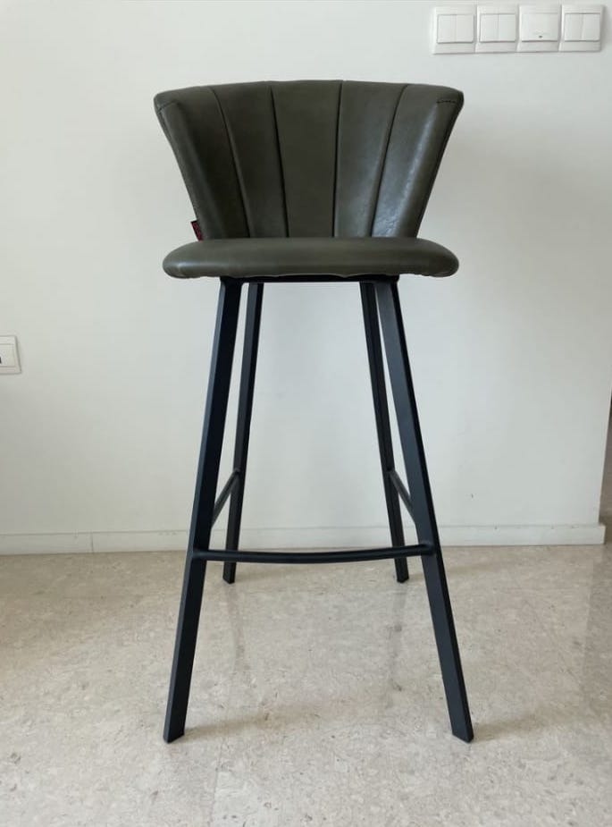 Green Scallop bar stools, Furniture & Home Living, Furniture, Chairs on ...