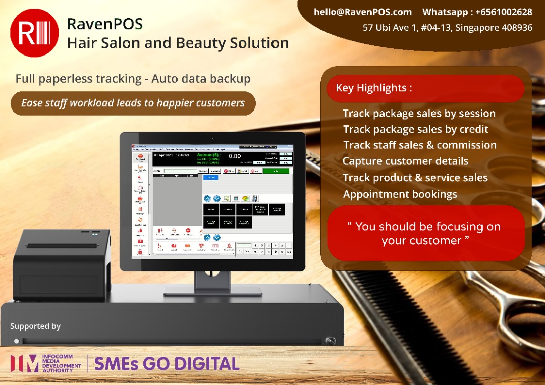 Hair Salon Beauty Point Of Sale Solution, Computers & Tech, Office ...