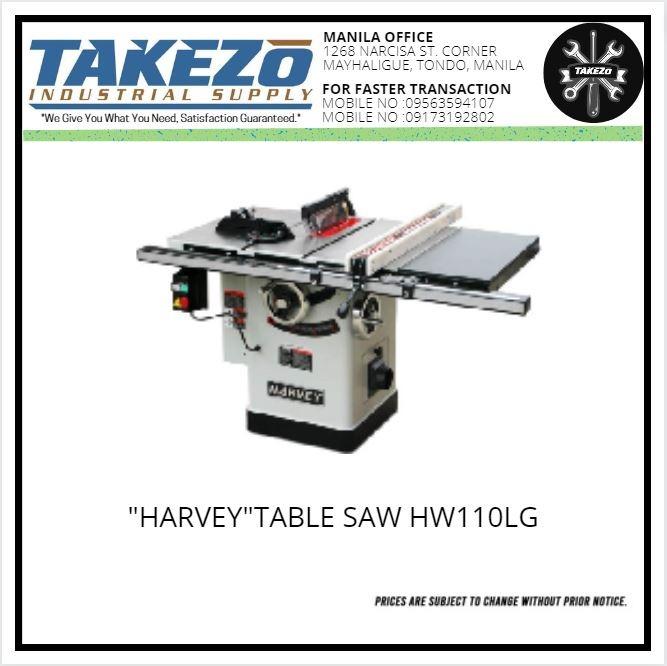 HARVEY TABLE SAW HW110LG, Commercial & Industrial, Industrial Equipment ...