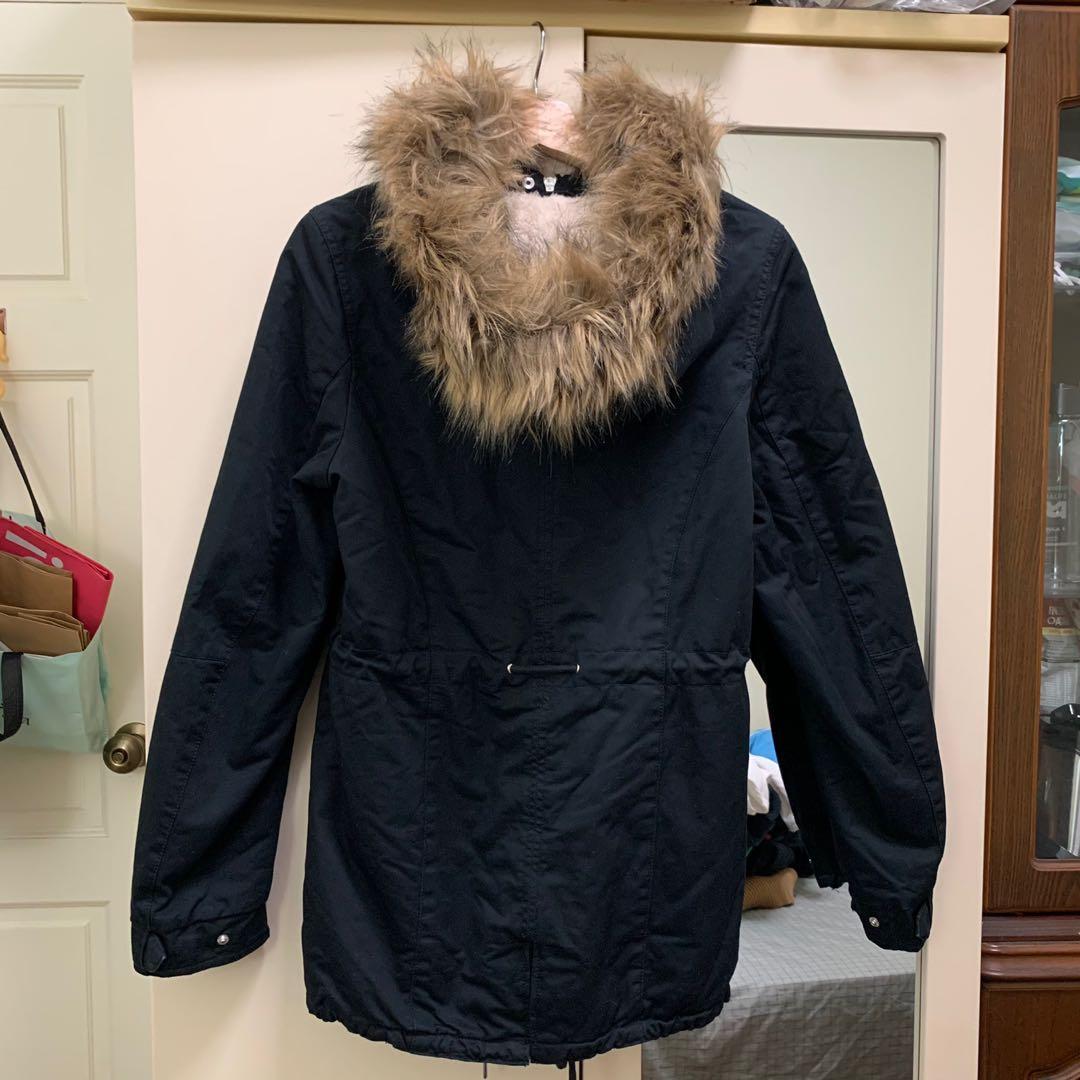 H&M winter jacket coat black, Women's Fashion, Coats, Jackets and ...