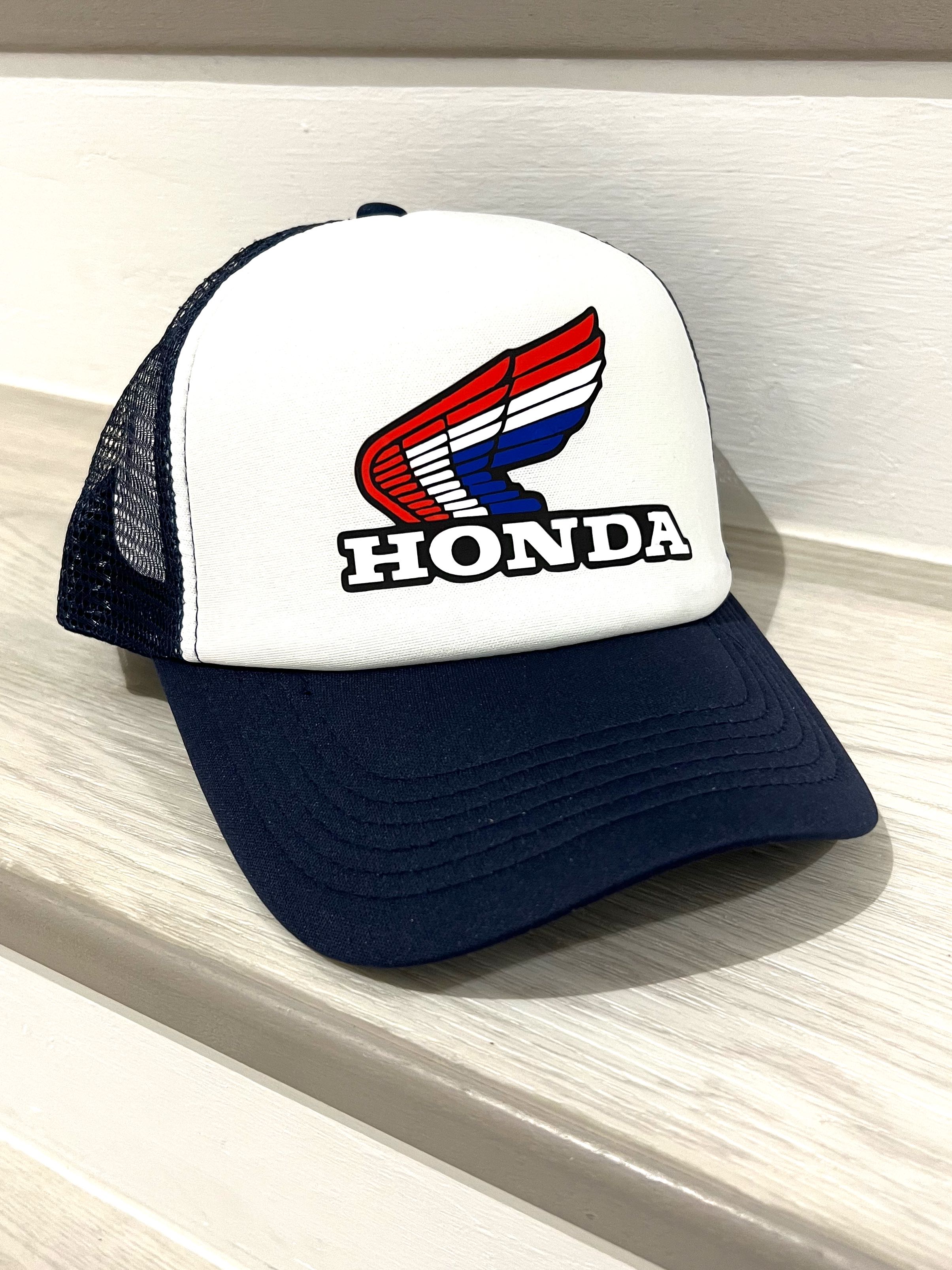 Honda cap, Motorcycles, Motorcycle Apparel on Carousell