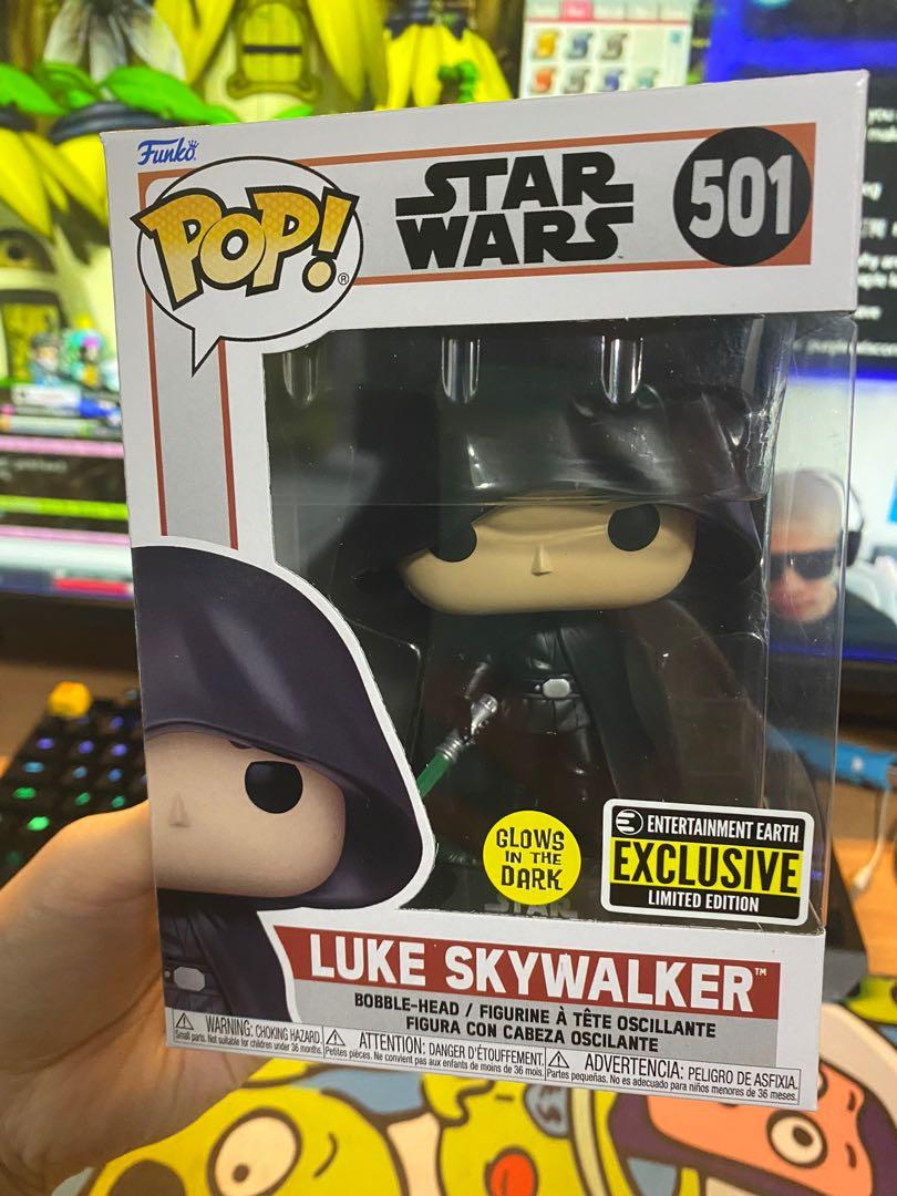Hooded Luke Skywalker (Glow In The Dark) Funko Pop! - Star Wars ...