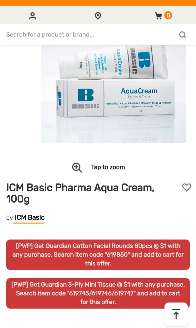 ICM Basic Pharma Aqua Cream, 100g, Beauty & Personal Care, Face, Face ...