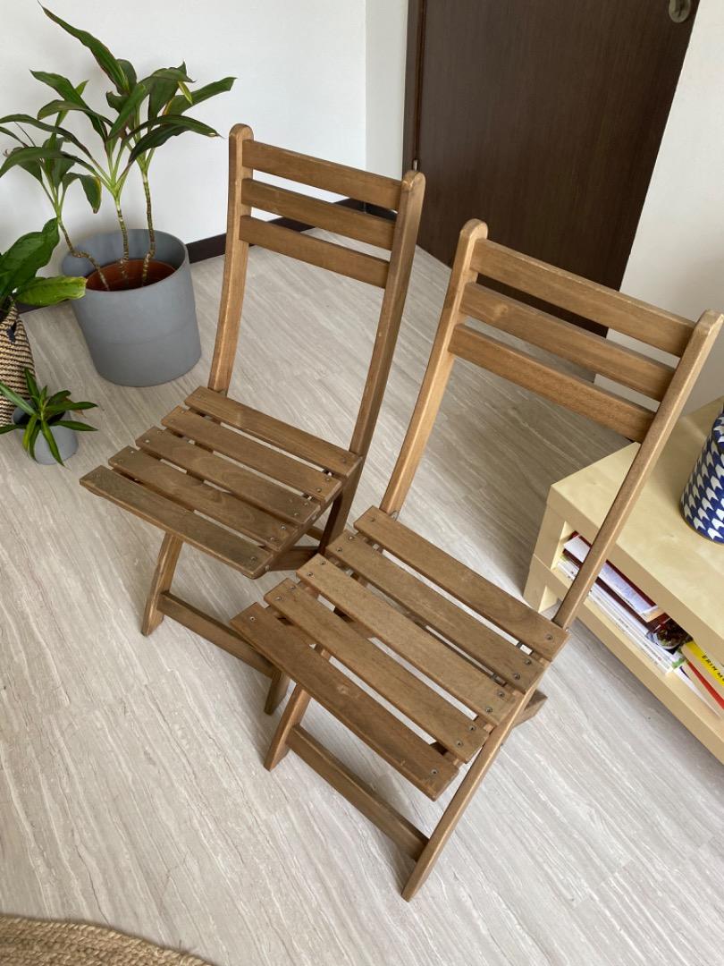 Ikea Askholmen - set of 2 outdoor chairs, Furniture & Home Living ...