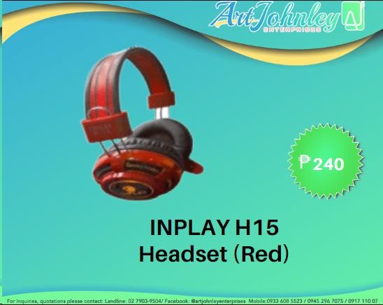 InPlay H15 Headset (Red/Blue/Black), Audio, Headphones & Headsets on ...