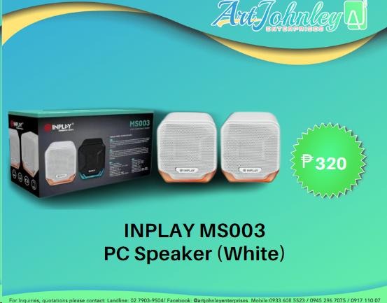 InPlay MS003 PC Mini Speaker (White), Audio, Soundbars, Speakers ...