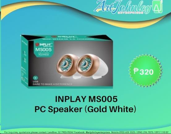 InPlay MS005 PC Mini Speaker (Black-Red/Gold-White), Audio, Soundbars, Speakers & Amplifiers on ...