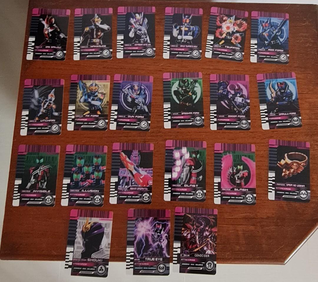 Kamen/Masked Rider Decade Skill Cards, Hobbies & Toys, Toys & Games on ...