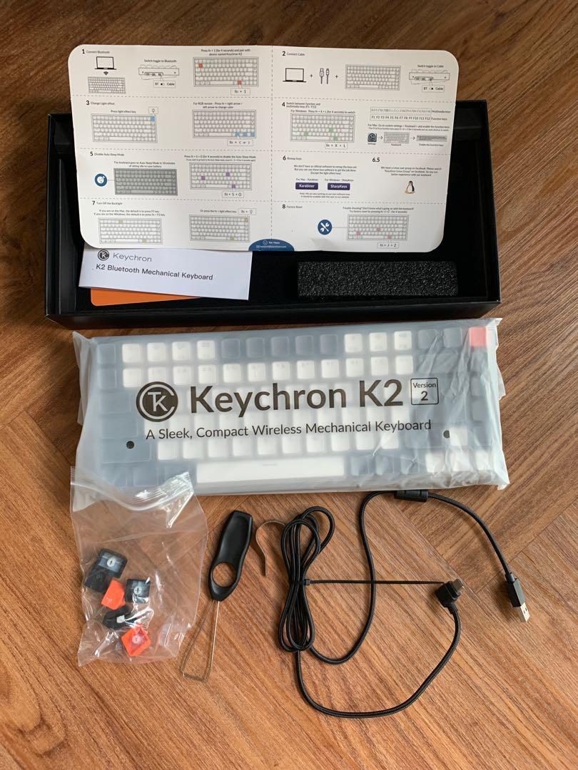Keychron K2 (Hot-swappable) Wireless (V2) RGB Aluminium, Computers ...