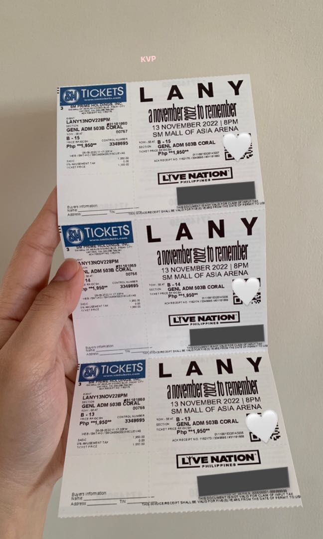 LANY Concert (General Admission), Tickets & Vouchers, Event Tickets on ...