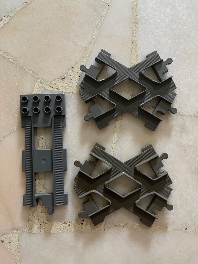 Lego duplo train tracks (4) - crossover and end, Hobbies & Toys, Toys ...