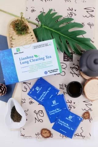 Lianhua Qingwen Lung Clearing Tea- removing toxins, improving lung ...