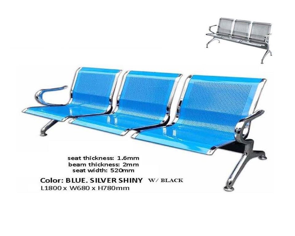 LOBBY CHAIR -METAL GANG CHAIR- 3,4, & 5 SEATERS, Furniture & Home ...