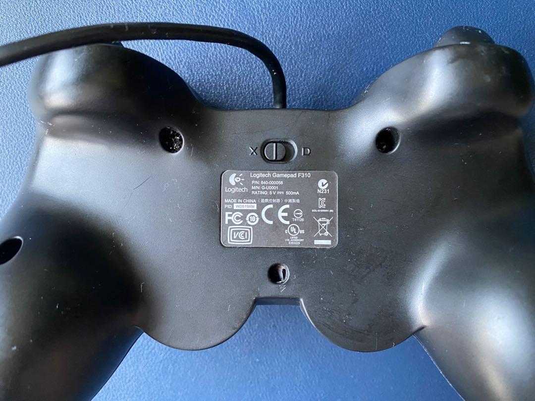 Logitech Gamepad F310 (Wired), Video Gaming, Gaming Accessories ...