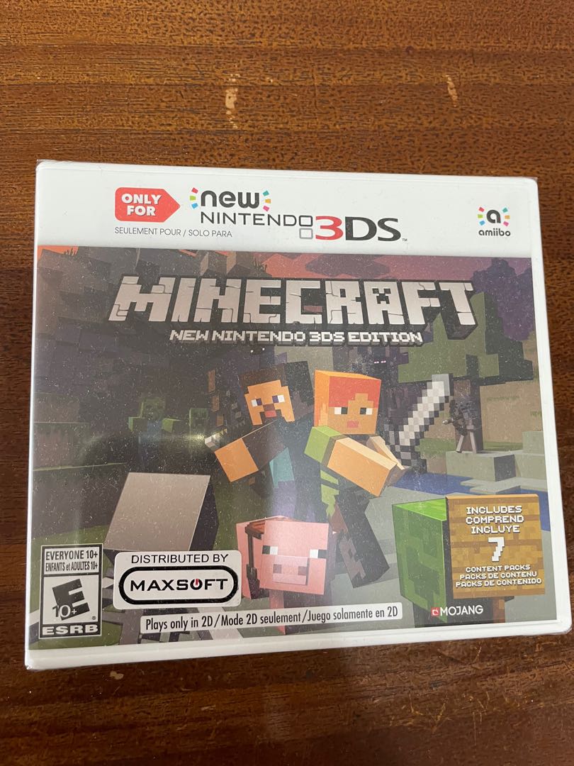 Minecraft for New Nintendo 3DS, Video Gaming, Video Games, Nintendo on ...
