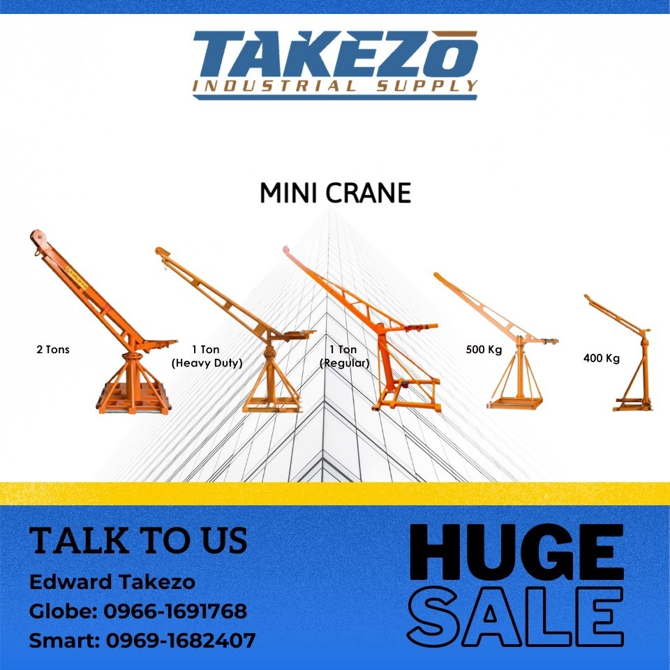 Mini Crane (400Kg-2Tons Capacity), Commercial & Industrial, Industrial ...