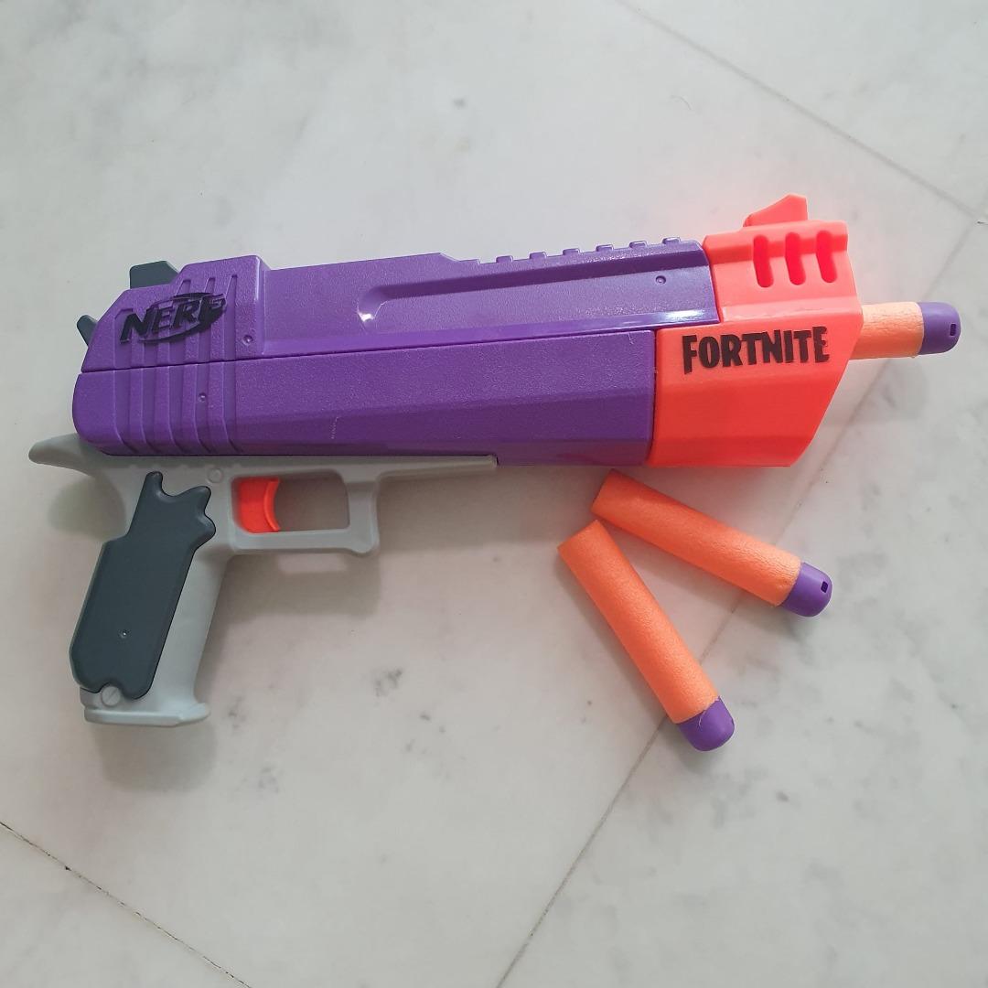 Nerf Fortnite and cannon with 3 bullets, Hobbies & Toys, Toys & Games ...