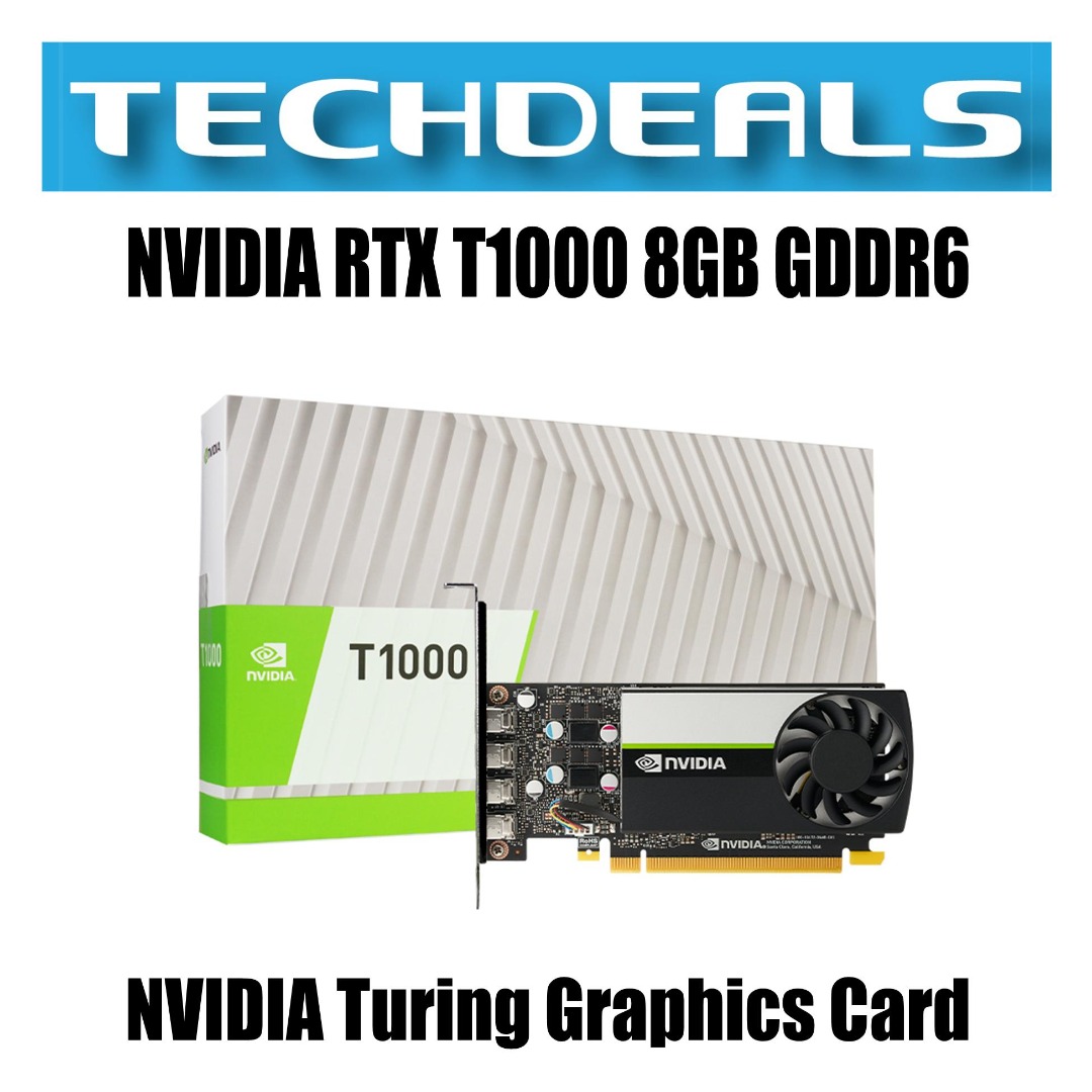 NVIDIA RTX T1000 8GB GDDR6 NVIDIA Turing Graphics Card, Computers ...