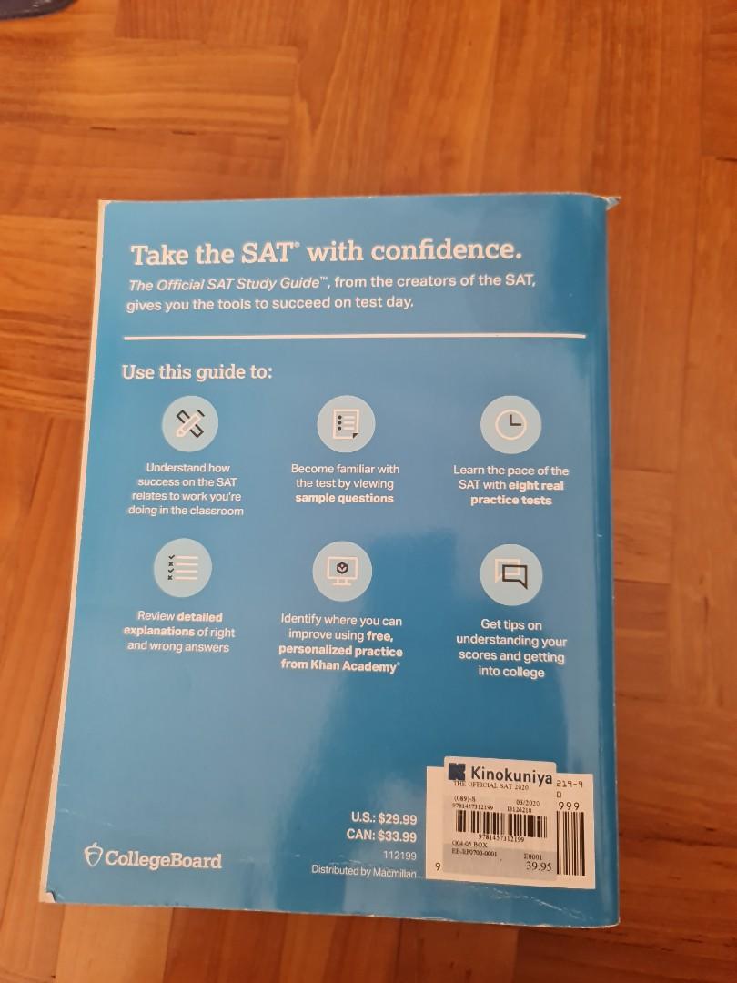 Official SAT Study Guide (CLEAN), Hobbies & Toys, Books & Magazines ...
