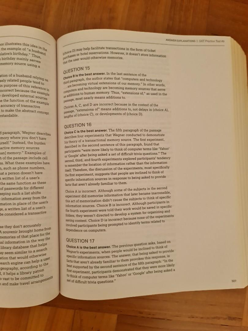 Official SAT Study Guide (CLEAN), Hobbies & Toys, Books & Magazines ...