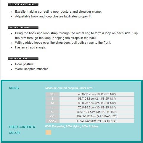 OPPO MEDICAL 2075 POSTURE AID/ CLAVICLE BRACE (FOR POOR POSTURE, WEAK ...