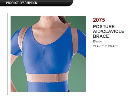 OPPO MEDICAL 2075 POSTURE AID/ CLAVICLE BRACE (FOR POOR POSTURE, WEAK ...