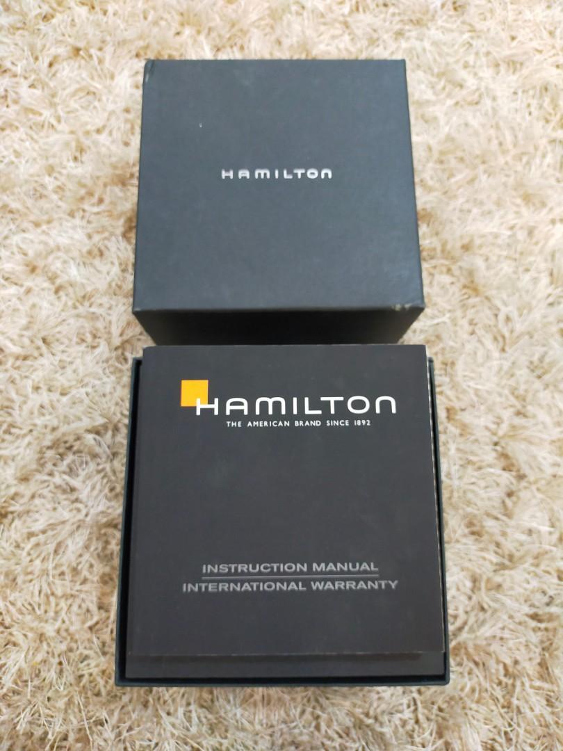 Original Hamilton Watch Box, Luxury, Watches on Carousell