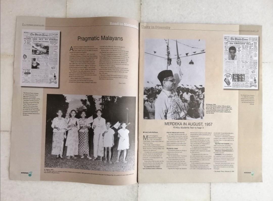 PAPER - SURAT KHABAR EDISI KHAS NEW STRAITS TIMES " 50 YEARS MERDEKA ...