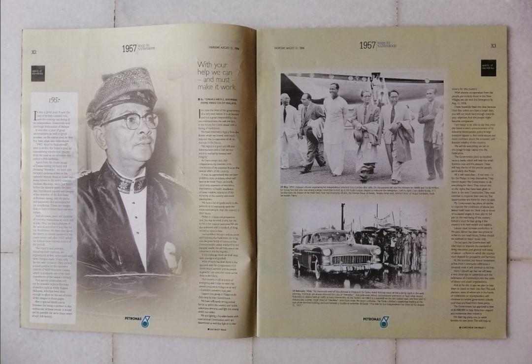 PAPER - SURAT KHABAR EDISI KHAS NEW STRAITS TIMES SPECIAL "MERDEKA DAYS ...