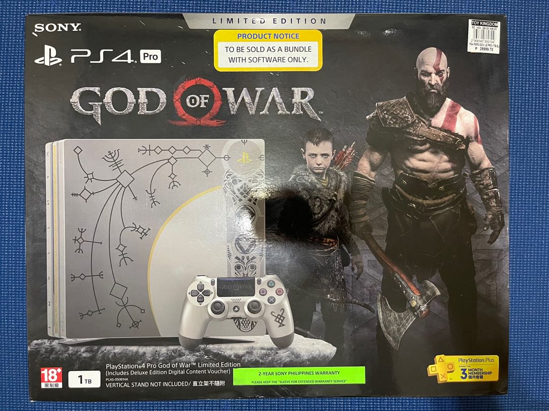 PS4 Pro God of War Limited Edition with freebies, Hobbies & Toys, Toys ...
