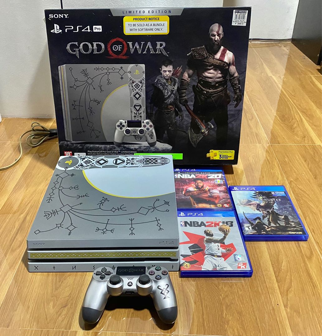 PS4 Pro God of war Limited edition, Video Gaming, Video Game Consoles ...