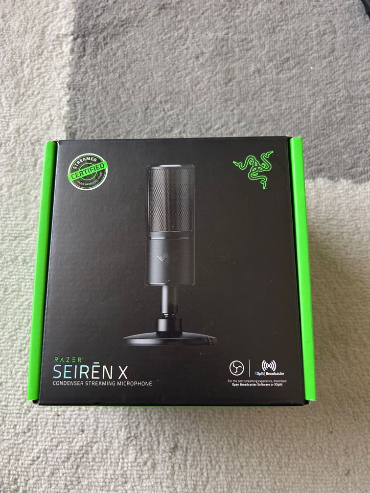 Razer Seiren X - steaming microphone, Audio, Microphones on Carousell