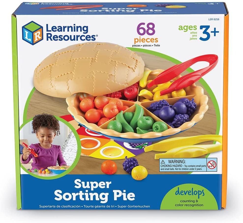 {READY STOCK} Learning Resources LER6216 Super Sorting Pie, Fine Motor Toy, Early Number ...