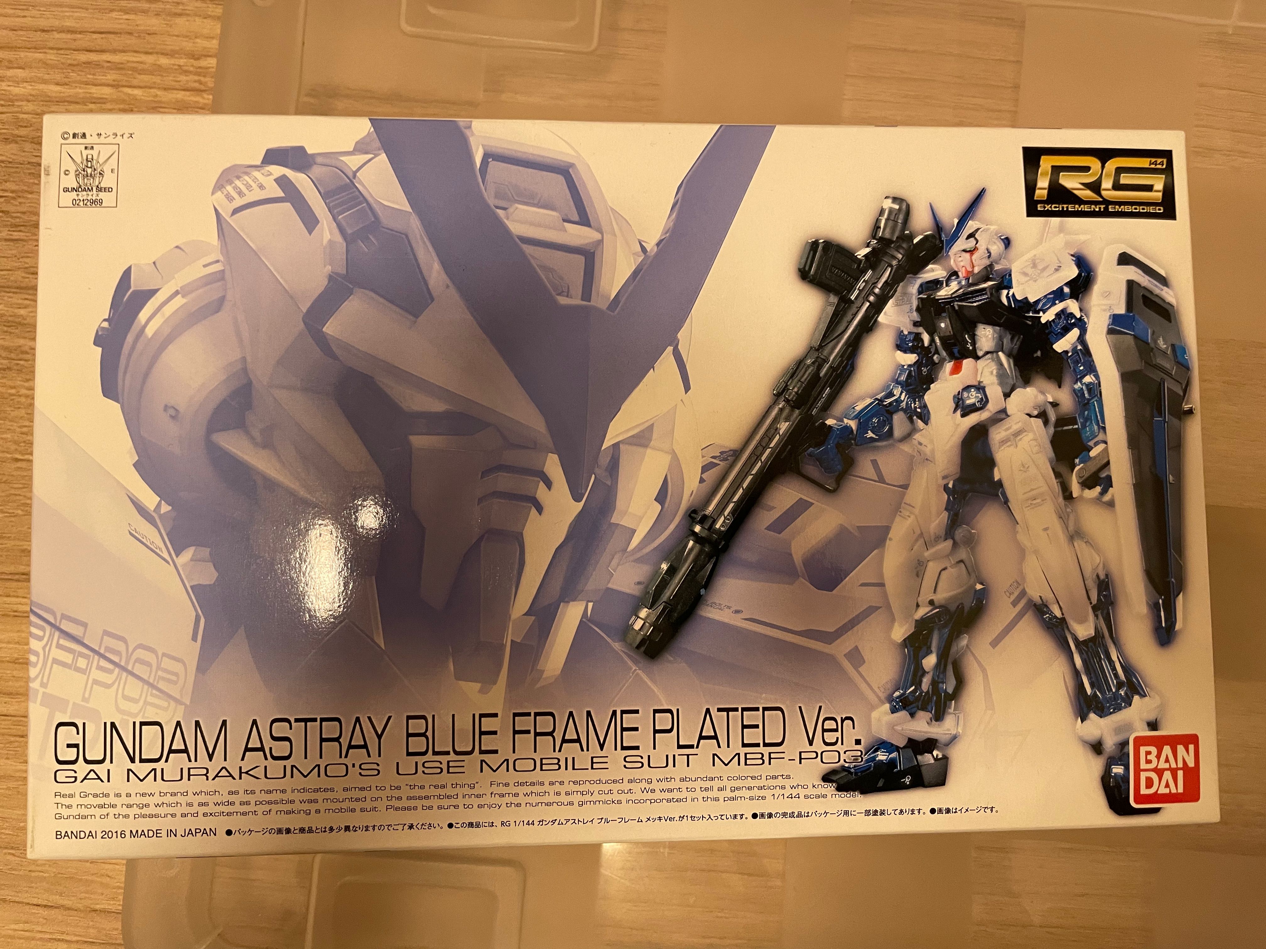 RG 1/144 C3 會場限定 RG Astray Blue Frame plated Ver. 藍色迷惘高達, 興趣及遊戲, 玩具 ...