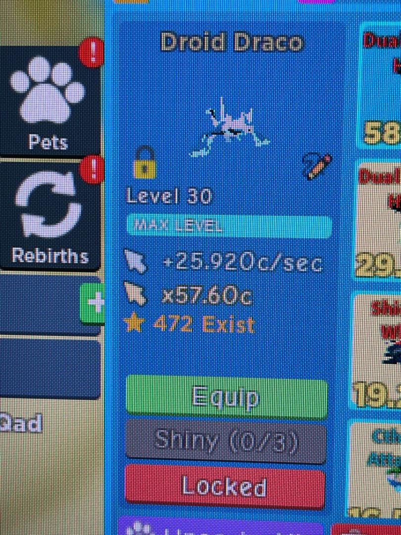 🔥Roblox clicker simulator secret droid Draco🔥, Video Gaming, Gaming ...