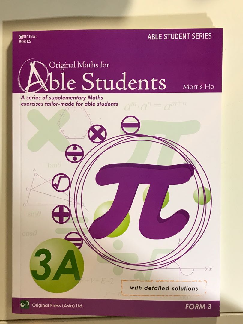 Original Math for Able Student S3, 興趣及遊戲, 書本 & 文具, 教科書 on Carousell