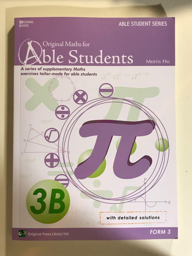 Original Math for Able Student S3, 興趣及遊戲, 書本 & 文具, 教科書 on Carousell