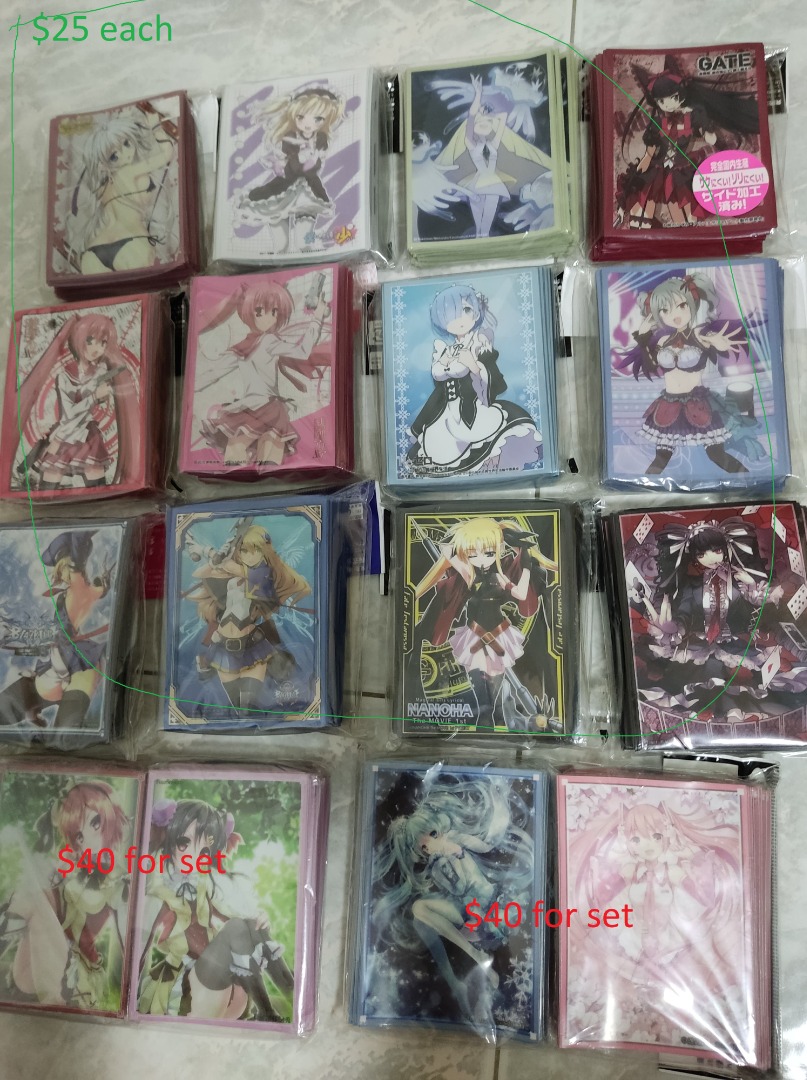 Sealed Trading Card Game Anime Sleeves for Pokemon PTCG MTG One Piece ...