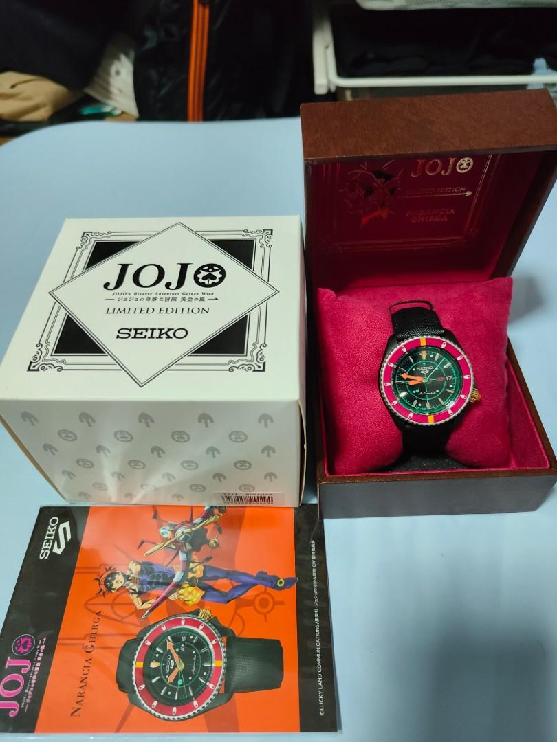 Seiko 5 JOJO's Bizarre limited edition JDM made in Japan, Men's Fashion ...