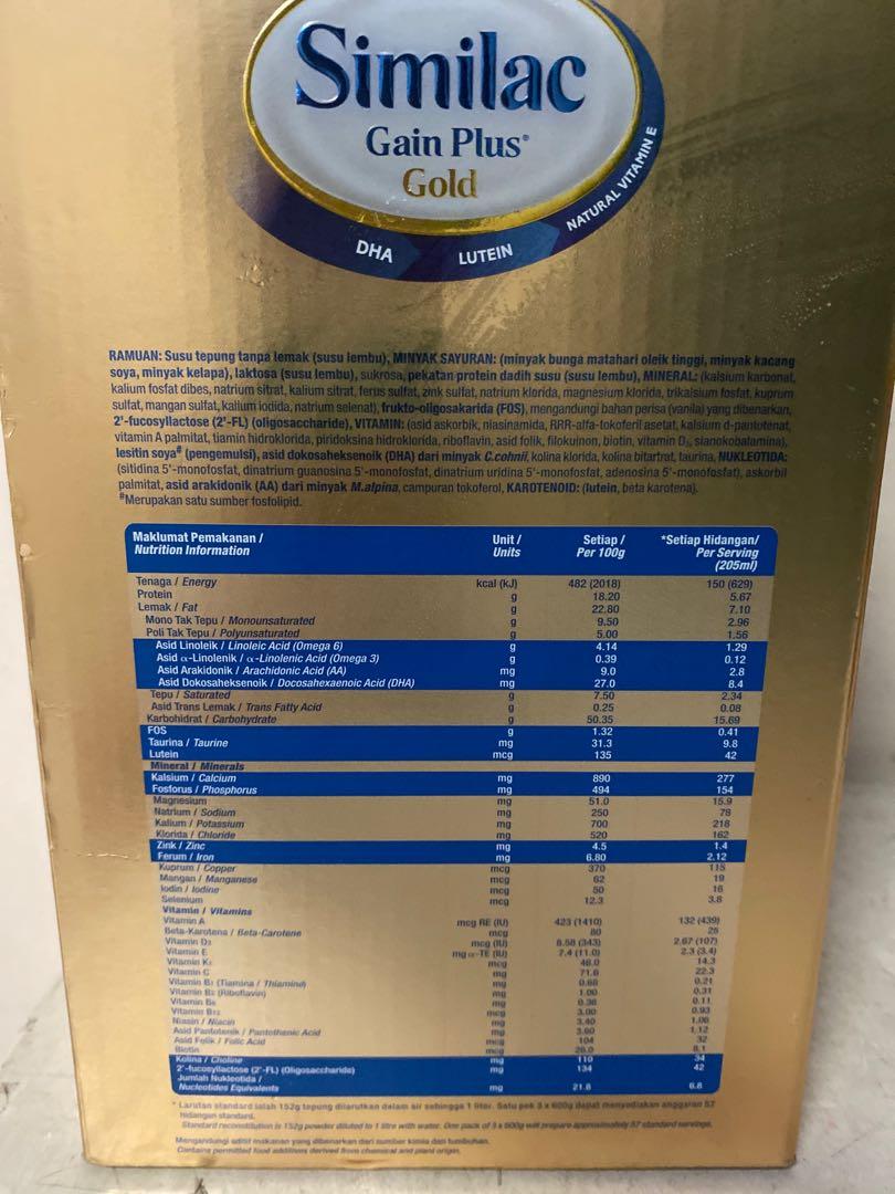 Similac Gain Gold Plus Stage 3, Babies & Kids, Nursing & Feeding ...