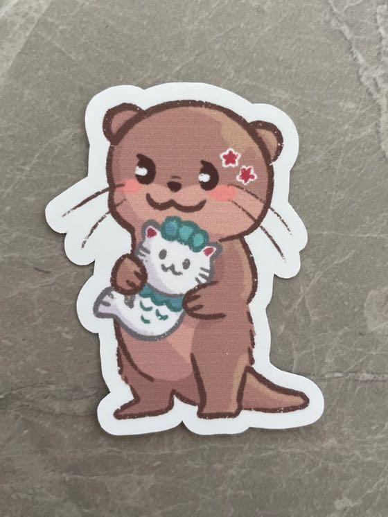 Singapore NDP Otter Stickers, Hobbies & Toys, Stationery & Craft, Art ...