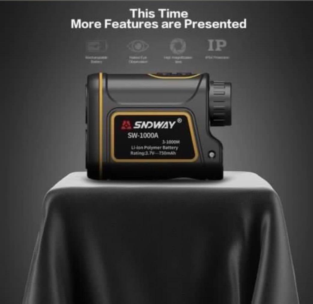SNDWAY SW-1000A 1500M Distance Meter laser Rangefinder Waterproof USB ...