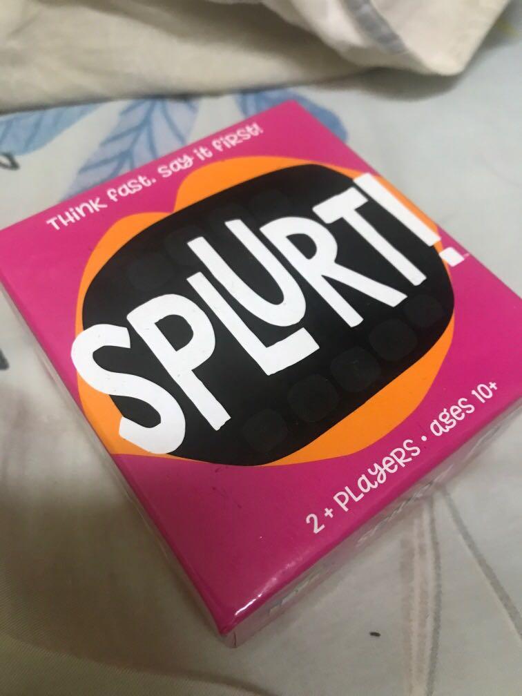 Splurt! Portable english board game, 興趣及遊戲, 玩具 & 遊戲類 - Carousell