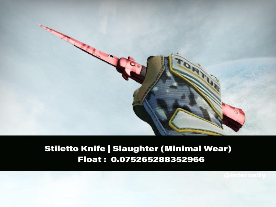 Stiletto Knife Slaughter MW CSGO SKINS KNIVES, Video Gaming, Gaming ...