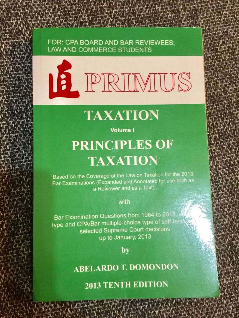 Taxation- Principles of Taxation, Hobbies & Toys, Books & Magazines ...