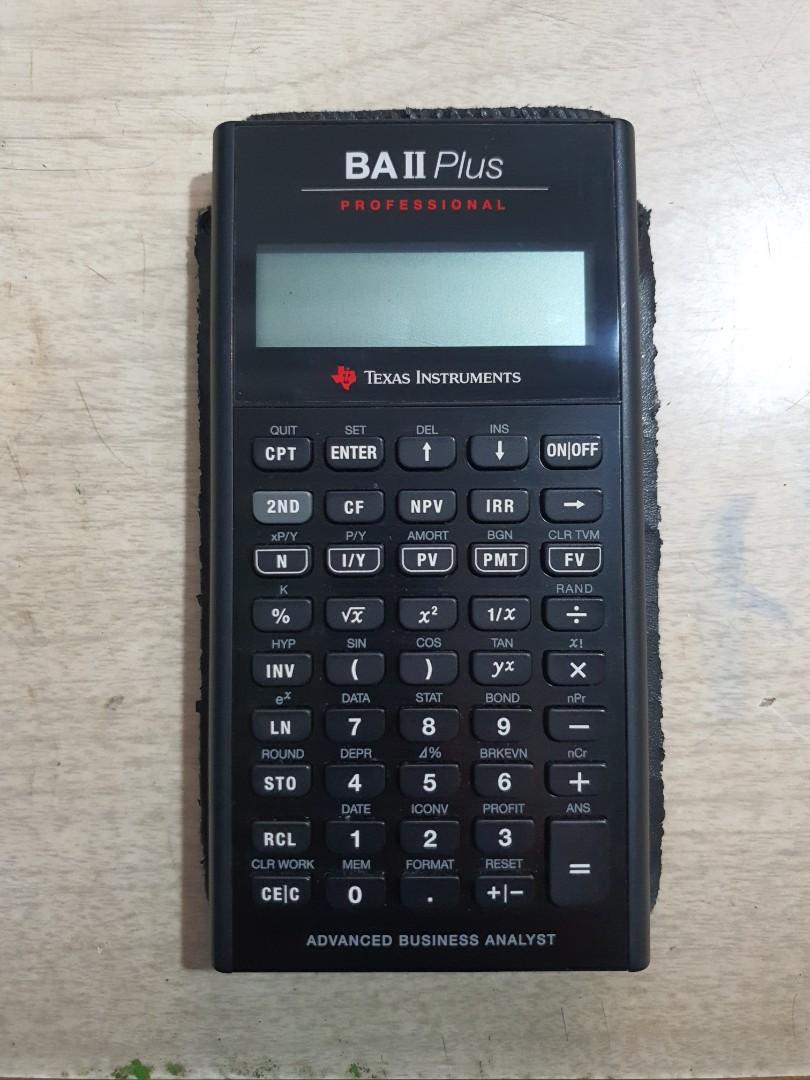 Texas Instruments BA II Plus Professional Financial Calculator ...